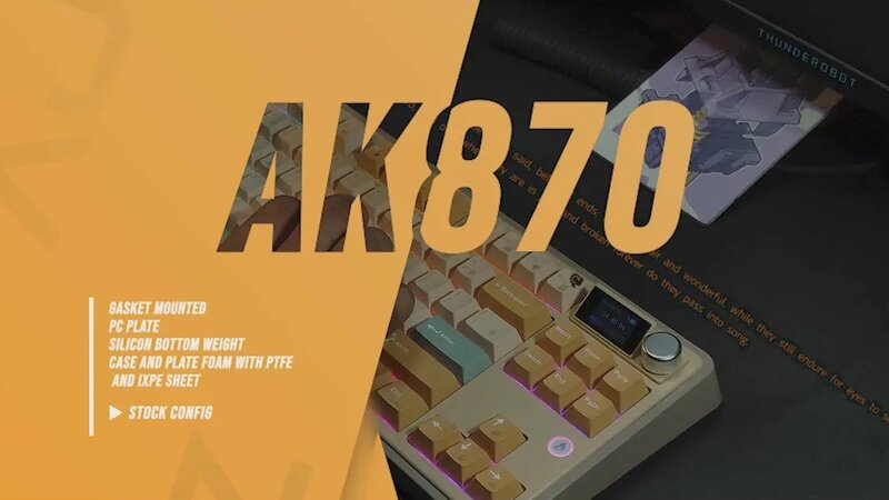 Ajazz Ak870 - Sound test - Gift switch and Jasmin Switch - Смотреть ...