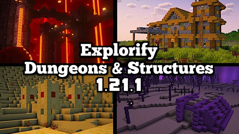 NEW* Explorify Dungeons & Structures Mod - Minecraft 1.21.1 (Mod ...
