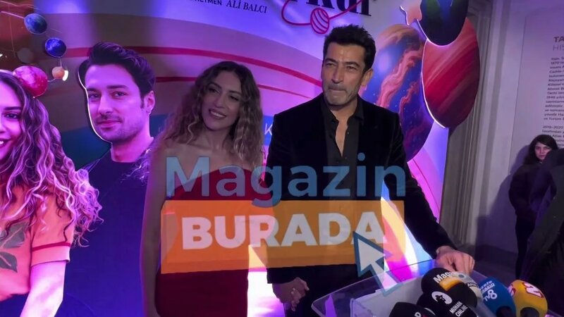 Kenan İmirzalıoğlu eşi Sinem Kobal’ı “Her Şeyin Başı Merkür” galasında ...