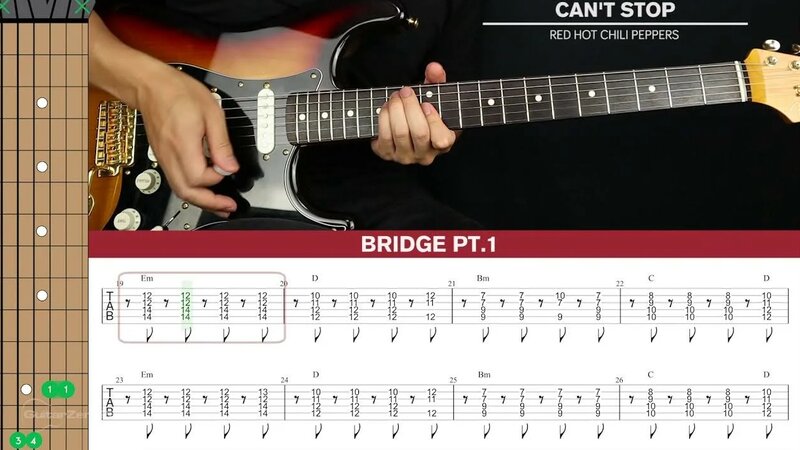 Can't Stop Guitar Cover Red Hot Chili Peppers |Tabs + Chords - Смотреть ...