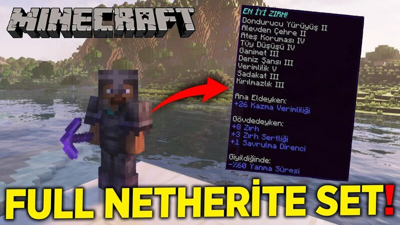 FULL Netherite SET OLUP EN İYİ Büyüleri Bastim! Minecraft 2. Bölüm ...