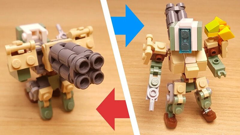 [LEGO Mini Robot Tutorial] Micro Transformer Mech - Turret Bot (similar ...