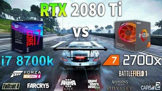 Ryzen 7 2700x vs i7 8700k on RTX 2080 Ti - Смотреть онлайн в поиске ...