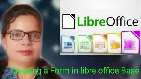 Libreoffice Base creating a Form libre office base me Form kaise bnaye ...