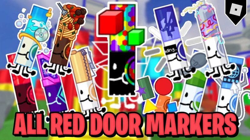 How to get ALL RED DOOR Markers + Badges in FIND THE Markers || Roblox - Yandex Video aramada ...