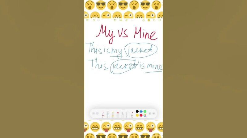 My vs Mine #english #grammar #learnenglish #reels - Yandex Video ...