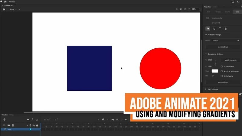 Adobe Animate CC 2021 - Using and Modifying Gradients - Yandex Video ...
