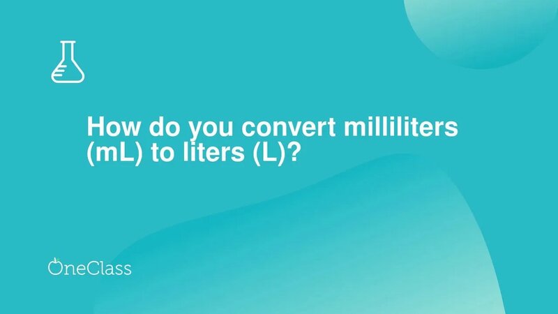 How do you convert milliliters mL to liters L? - Смотреть онлайн в ...