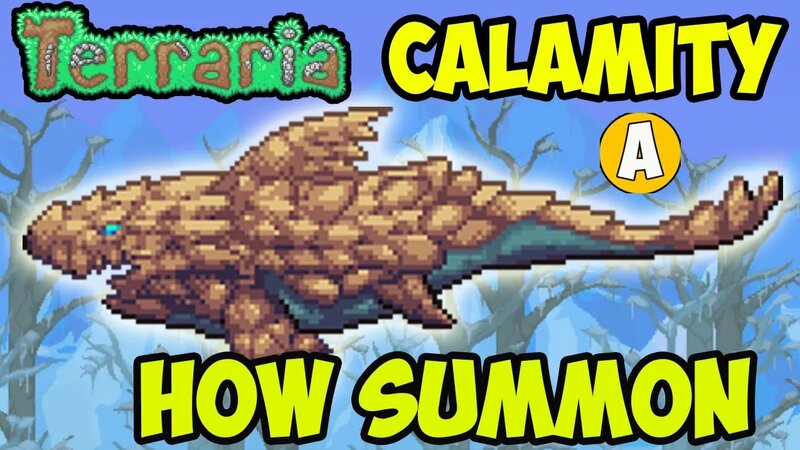 Terraria Calamity Mod 1.4.4.9 How To Summon Great SAND Shark BOSS (2024 ...