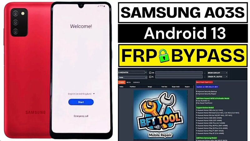 Samsung A03s Frp Bypass 2025 || Samsung A03s Frp Unlock Free Tool 2025 ...