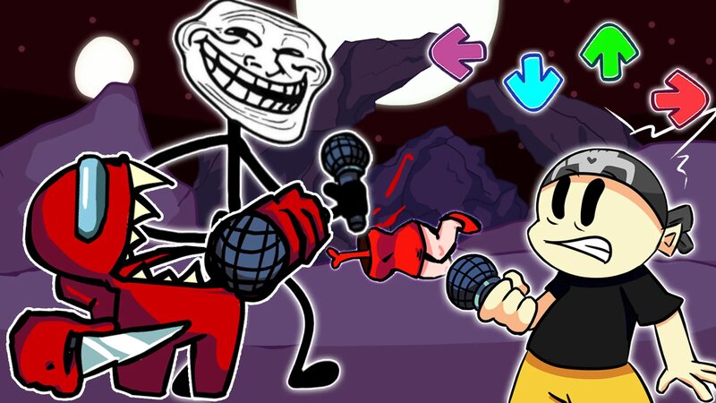 Виття Против Импостера И Троллфейса Friday Night Funkin' vs. Imposter ...