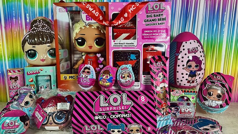 LoL Surprise MegaMix! Big Baby Grand BeBe MC Swag! Открываем 25 ...