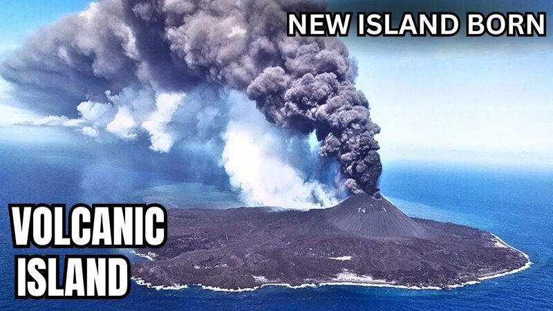 New Island Born in Japan | Undersea Volcano Erupts | Japan New Island ...