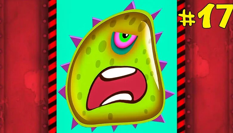 Лизун Слизняк захватывает мир #17. Глазастик съел всех на Военной БАЗЕ. Игра Mutant Blobs Attack ...