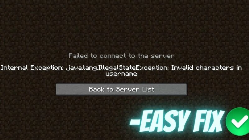 fix minecraft internal exception java.lang.illegalstateexception ...