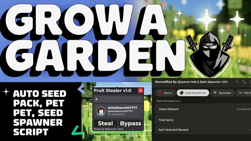 NEW Update! GROW A Garden PET & SEED Spawner Script | GROW A Garden ...