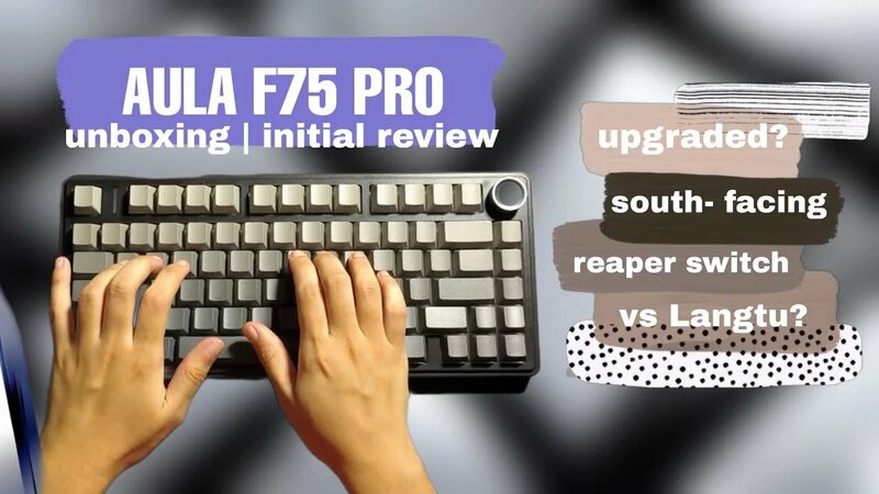 Aula F75 pro unboxing and typing test - Yandex Video aramada çevrimiçi izle