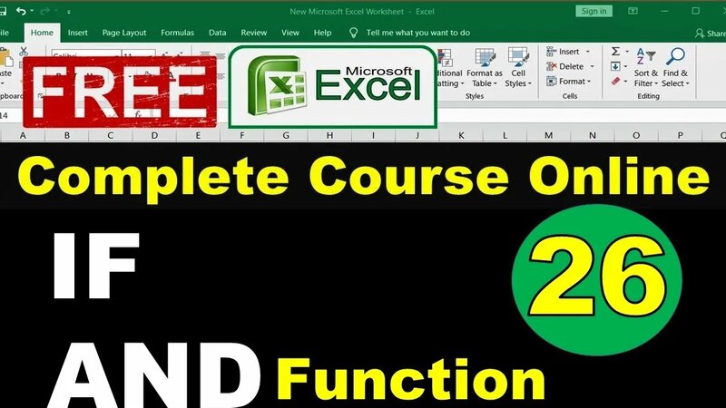 26. How to use IF and AND Function together in Excel | Using IF and AND ...