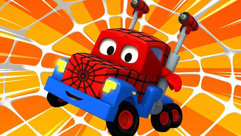Football with Spiderman truck ! Carl the Super Truck - Car City ...