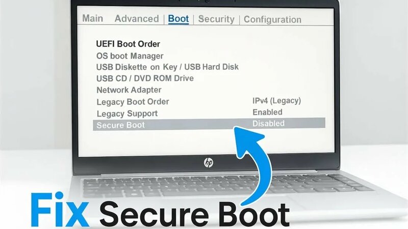 How To Fix Unable To Enable Secure Boot Option In HP Laptop BIOS ...