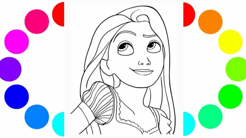 How to draw disney princess - Rapunzel - easy Step by Step - Yandex ...
