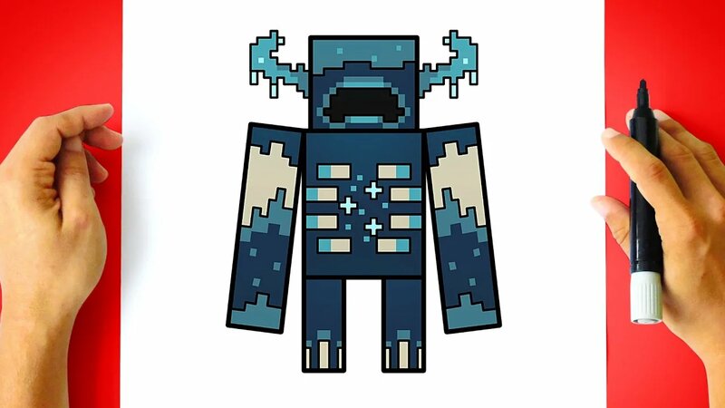 How to DRAW Warden Minecraft - Смотреть онлайн в поиске Яндекса по Видео