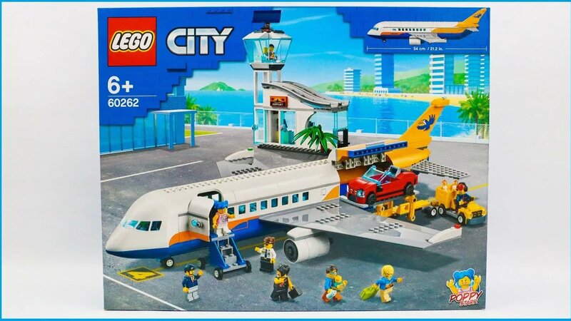LEGO City 60262 Passenger Airplane Speed Build Review - Смотреть онлайн ...