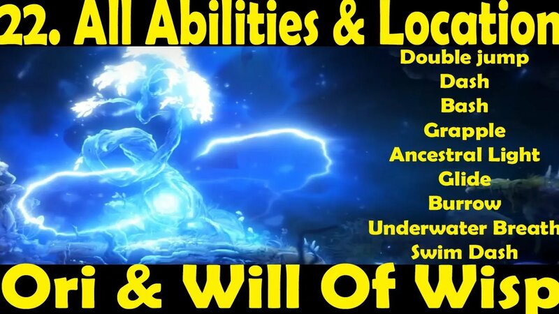 All abilities and their location on map , Ori and will of wisp - Yandex ...