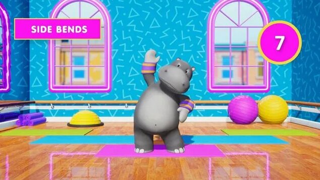 Kids exercise 5 minutes easy workout for Kids with Hip-po-Zeze Zebra ...