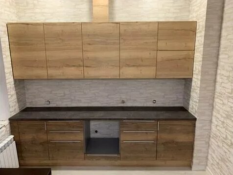 Кухня из ЛДСП Egger H 1180 Дуб Галифакс натуральный и H 3176 Дуб ...