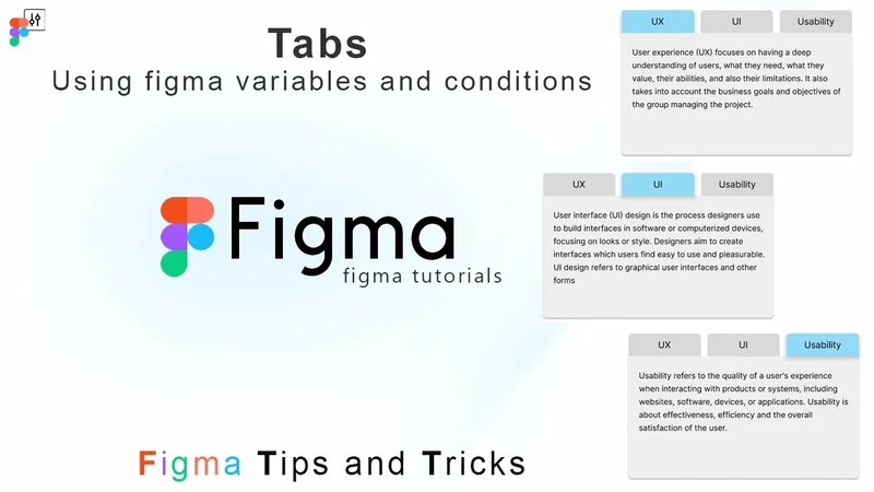 Tabs component using #figma variables | interactive tab component ...