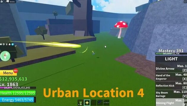 Where is Urban in Blox Fruits | Urban Location Floating Turtle ...