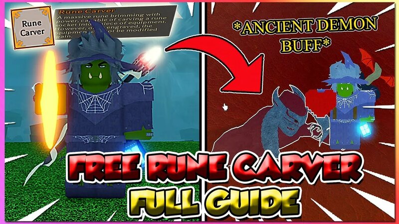 Rune Slayer How To Get Free Rune Carver, Ancient Demon Location Buff ...