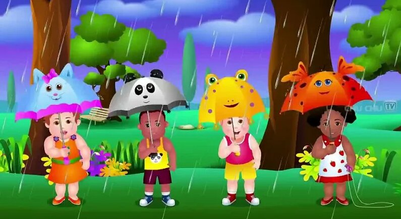Rain, Rain, Go Away Nursery Rhyme With Lyrics - Cartoon Animation ...