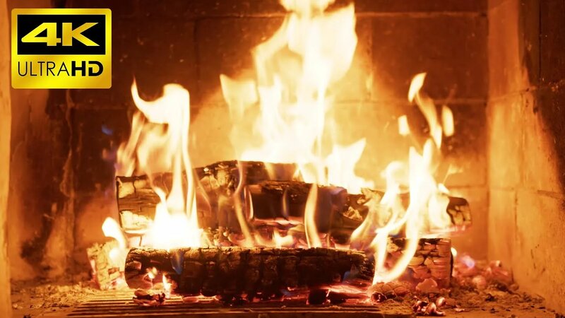 Şömine ateşi görüntüsü - yanan odun görüntüsü rahatlatıcı ateş sesi ...