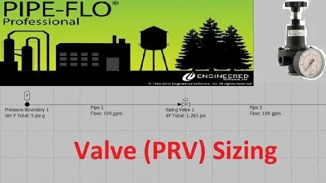 Pressure Regulating Valve PRV Sizing on Pipe Flo Professional - Yandex ...