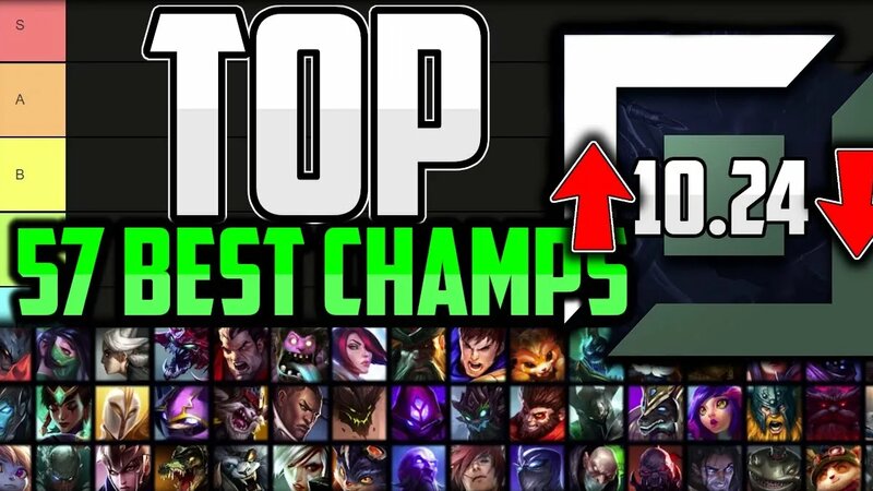 57 BEST TOP LANE Champions For Solo Queue - TOP LANE 10.24 Tier List ...
