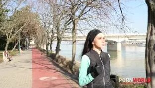 Alyssa Bounty - Fitness Chick Takes Back Two Playful Rogues For DP ...