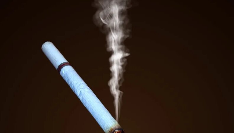 Cigarette Smoke And Embers Animation With Motion Smoke Alpha Channel