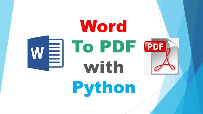 Convert Word to PDF file with python
