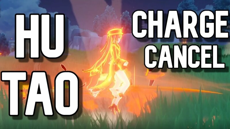 Hu Tao Charge Attack Animation Cancel (Jump) | Genshin Impact ...