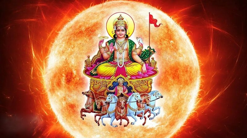 Surya Gayatri Mantra 108 Times With Lyrics | Lord Surya Mantra Chanting ...