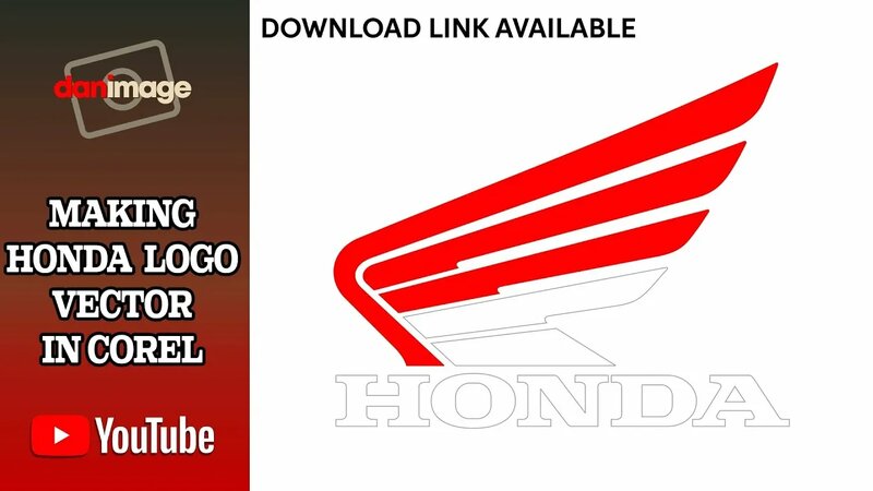 Making Honda Motorcycle Logo Vector