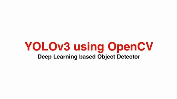 Yolov3 Deep Learning Based Object Detector Using Opencv Erofound 