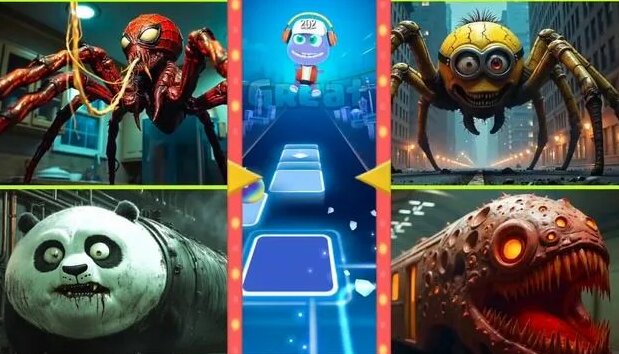 Spider-Man exe 🆚 Minions, spider exe 🆚 Kunfu panda infected exe ...