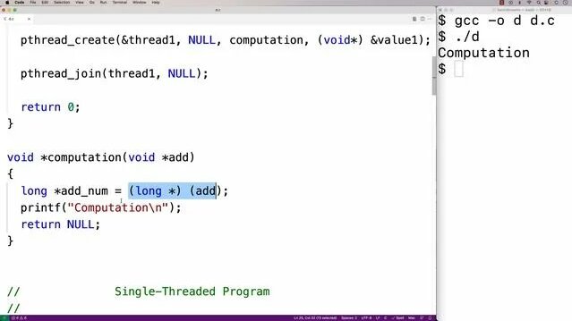 Introduction To Threads (pthreads) | C Programming Tutorial - Смотреть ...