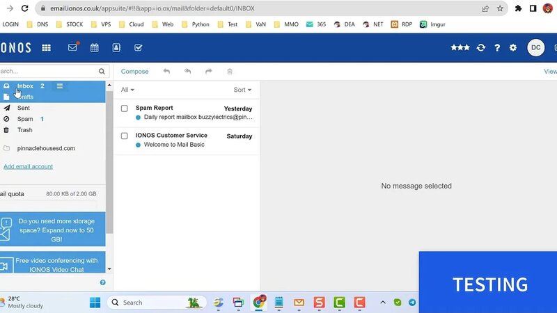 Ionos webmail | SMTP - inbox all domains - Смотреть онлайн в поиске ...