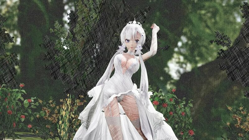 【MMD_AzurLane】 Illustrious[純情スカート]【ray-MMD with drawing_effect ...