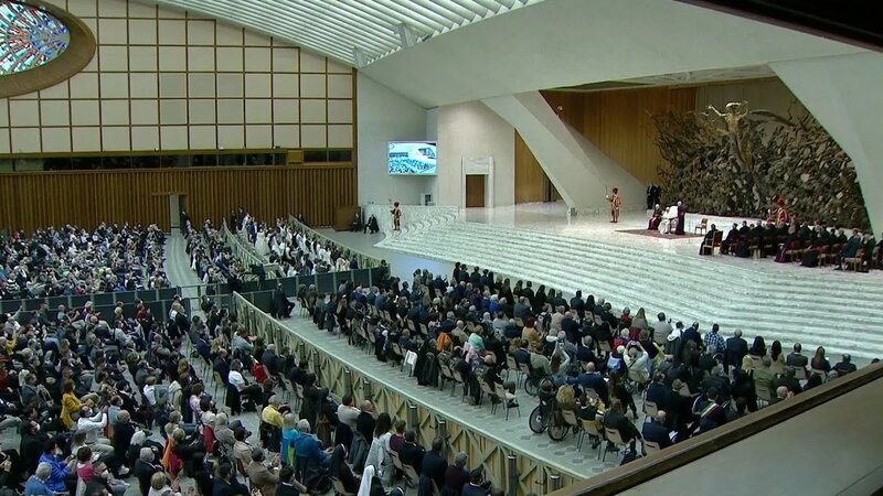 General Audience with Pope Francis, from the Paul VI Audience Hall ...