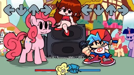 FNF: Funkin' IS Magic / My Little Pony + Анимация / против Убийцы Пинки ...